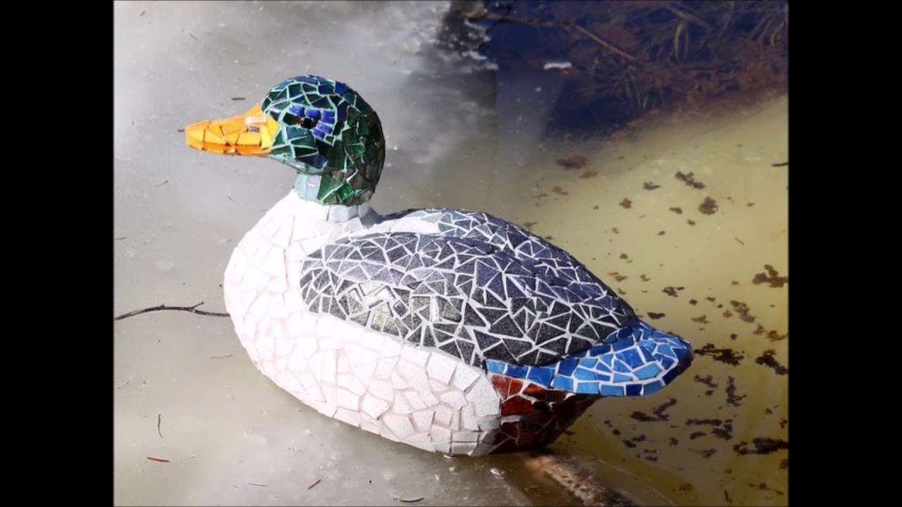 mosaic duck art - YouTube