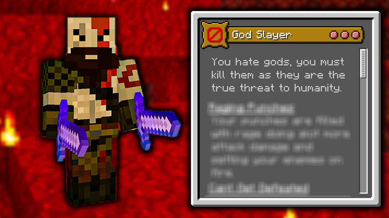 Kratos Origin - Minecraft Origins Explained (Custom Origins) - YouTube