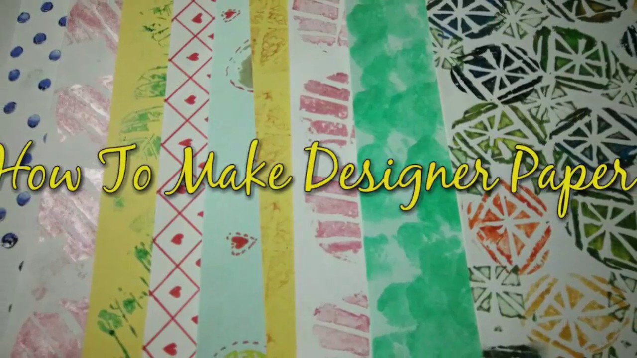 Make Designer Paper At Home How To CraftLas YouTube make-designer-paper-at-home-how-to-craftlas-youtube