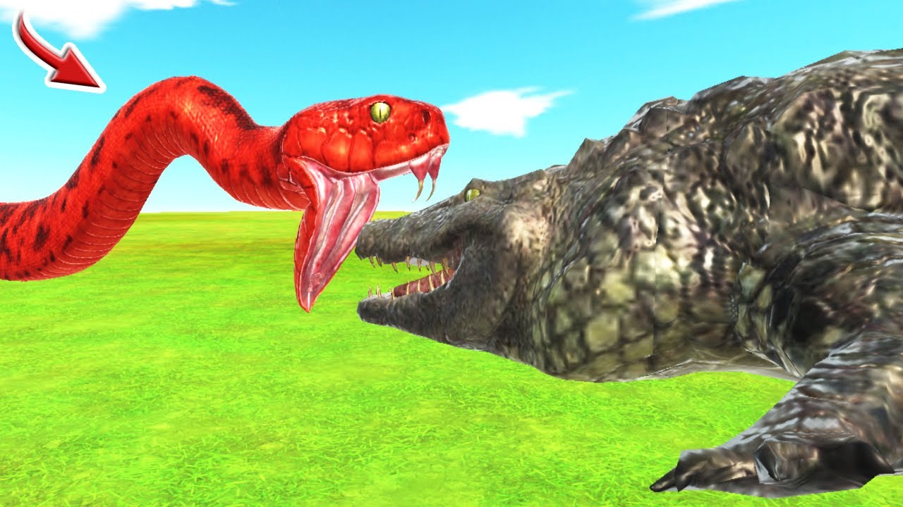 🐍 Titanoboa vs Purussaurus 💥 Animal Revolt Battle Simulator ARBS Mobile ...