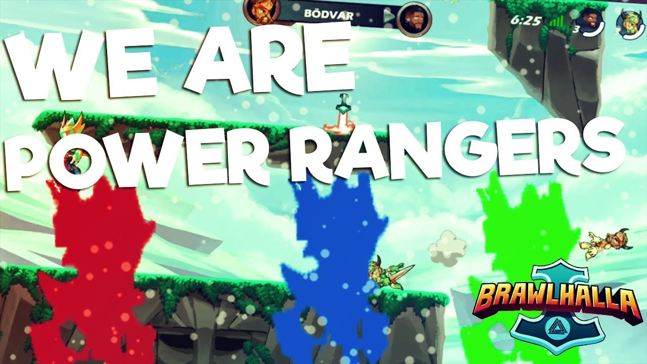 WE ARE POWER RANGERS!? || Brawlhalla - YouTube