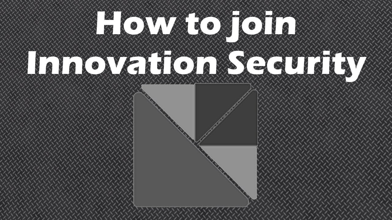 How to join Innovation Security - YouTube