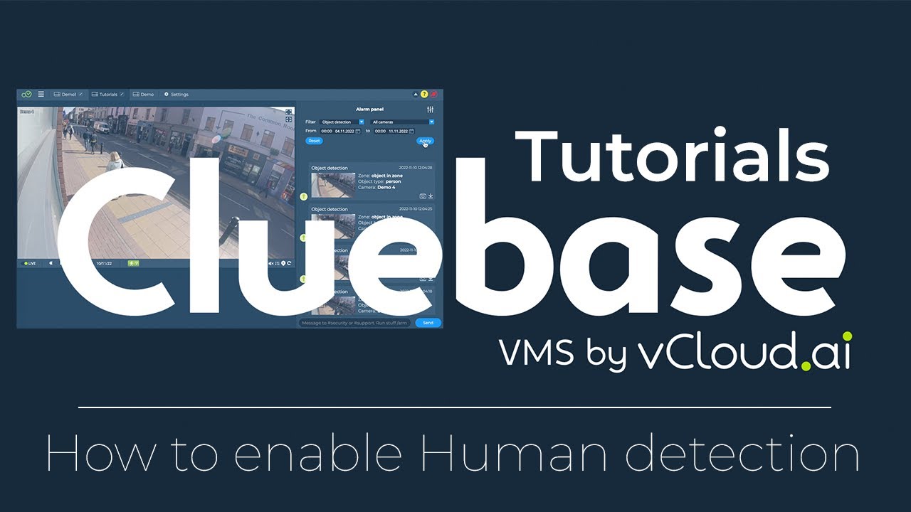 Cluebase VMS Tutorials: How to enable Human detection - YouTube