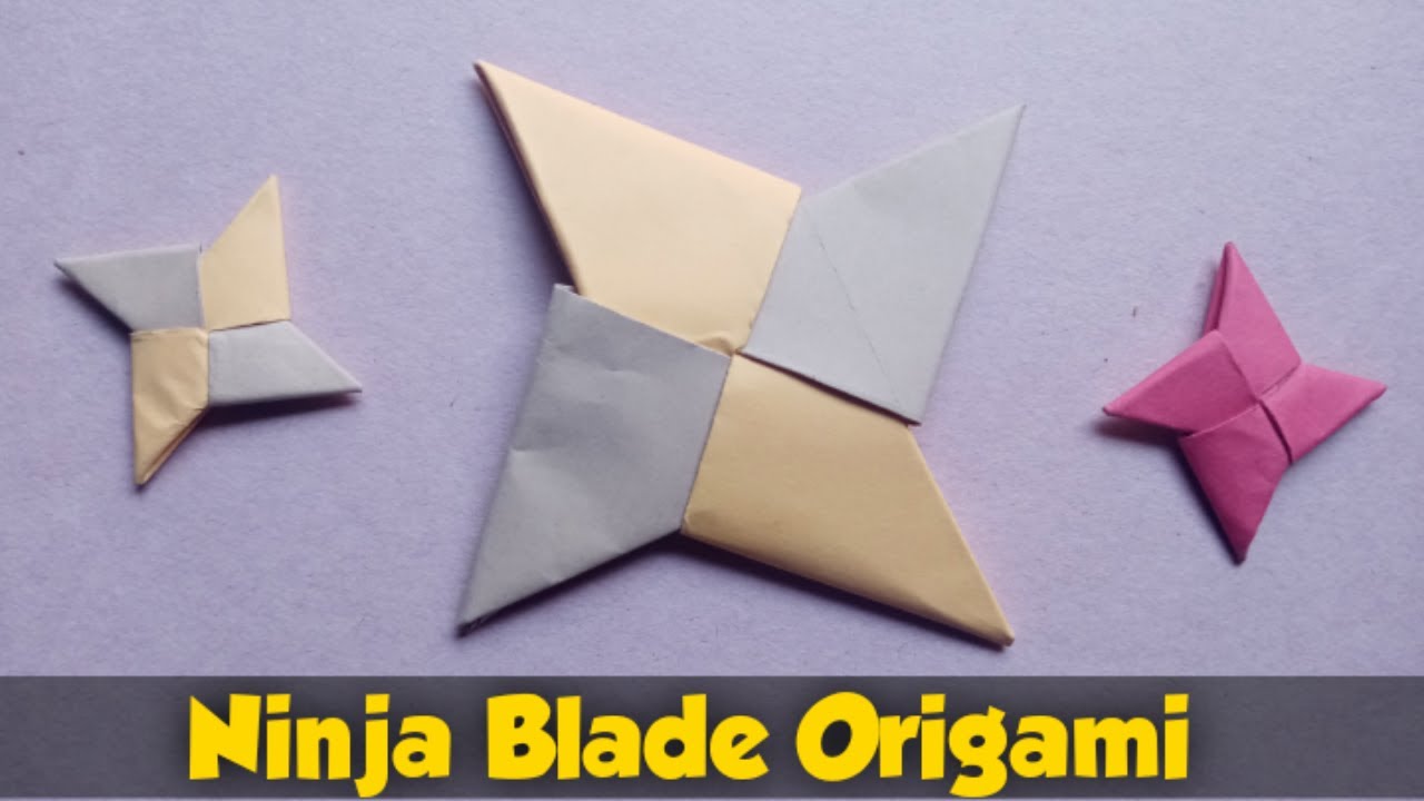 || How to make paper ninja star || Ninja Blade origami || - YouTube