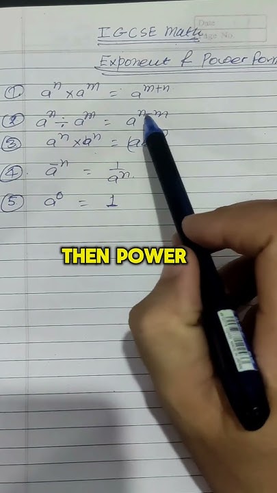 Mastering Exponents (Indices) for IGCSE & IB Math! - YouTube