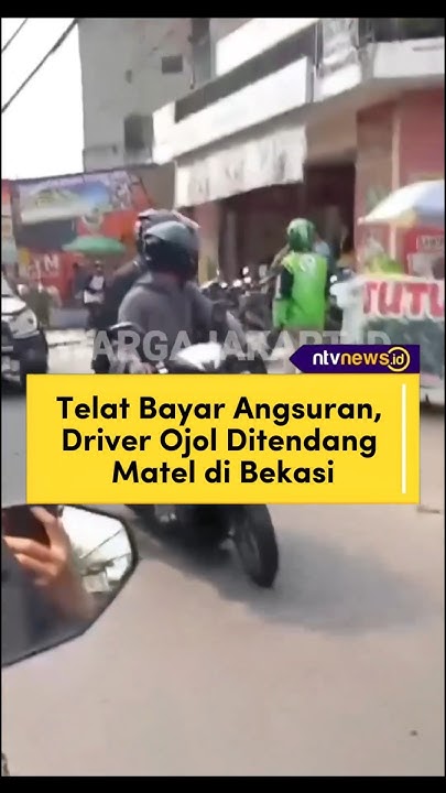 Telat Bayar Angsuran, Driver Ojol Ditendang Matel di Bekasi - YouTube