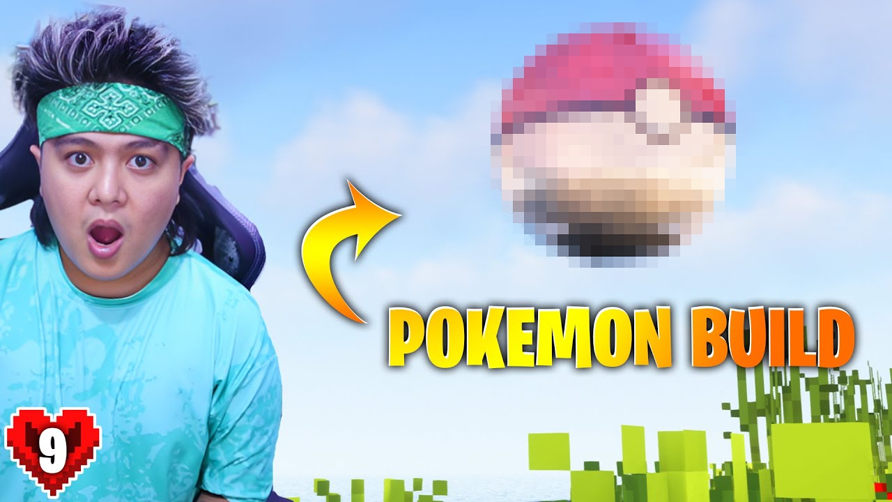 I BUILD GIANT POKEMON BALL ART GALLERY IN MINECRAFT HARDCORE EP#9 MR ...