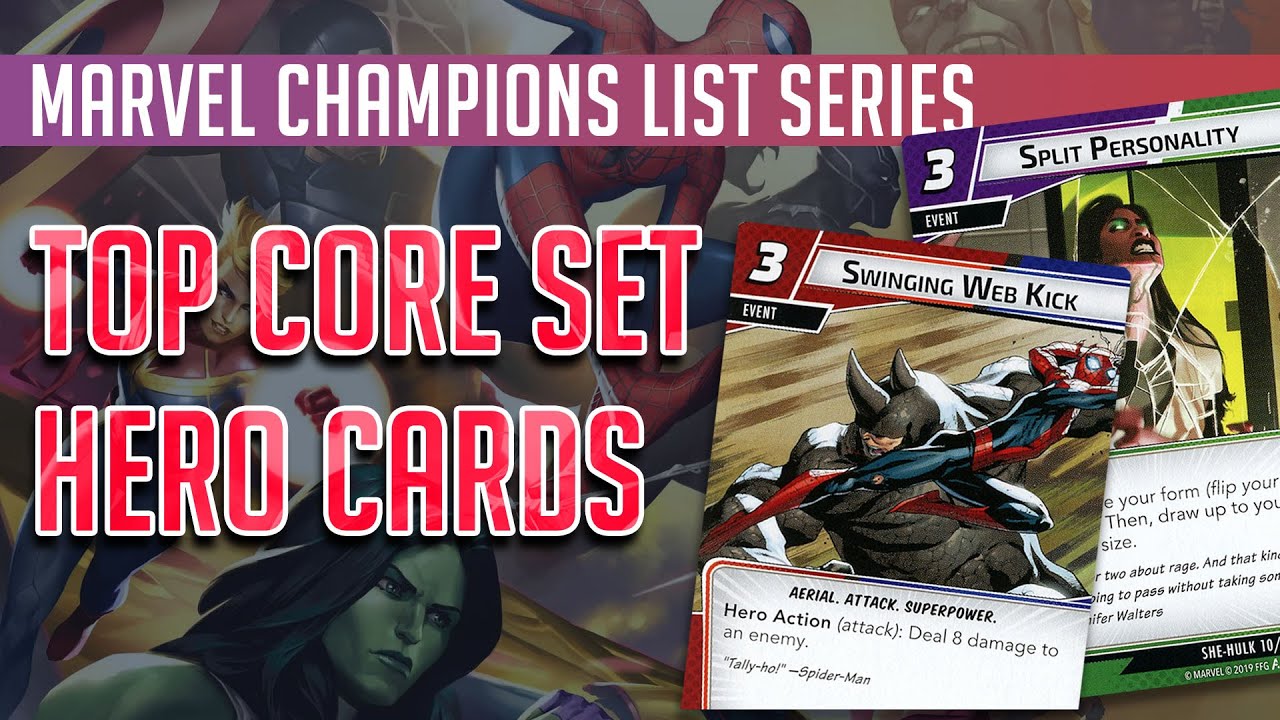 TOP 10 CORE SET HERO CARDS | Marvel Champions - YouTube