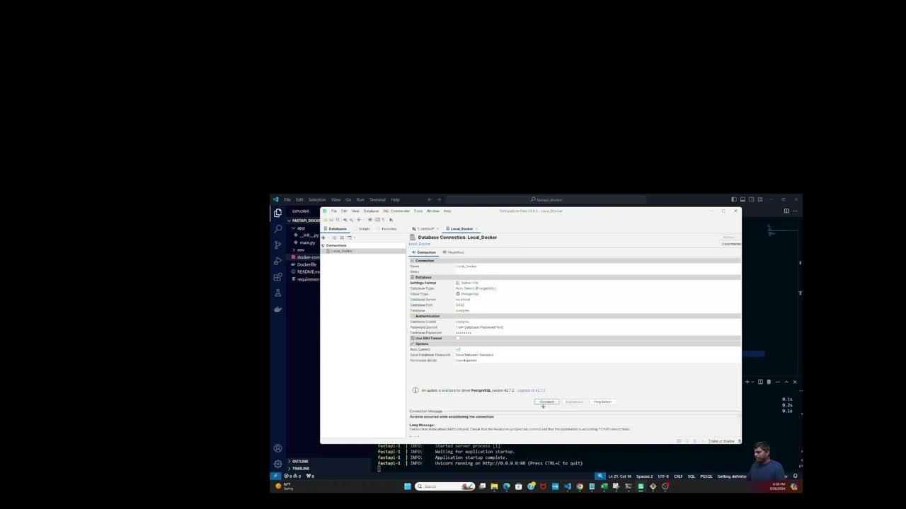 Docker Postgres Setup - Outside Access - YouTube