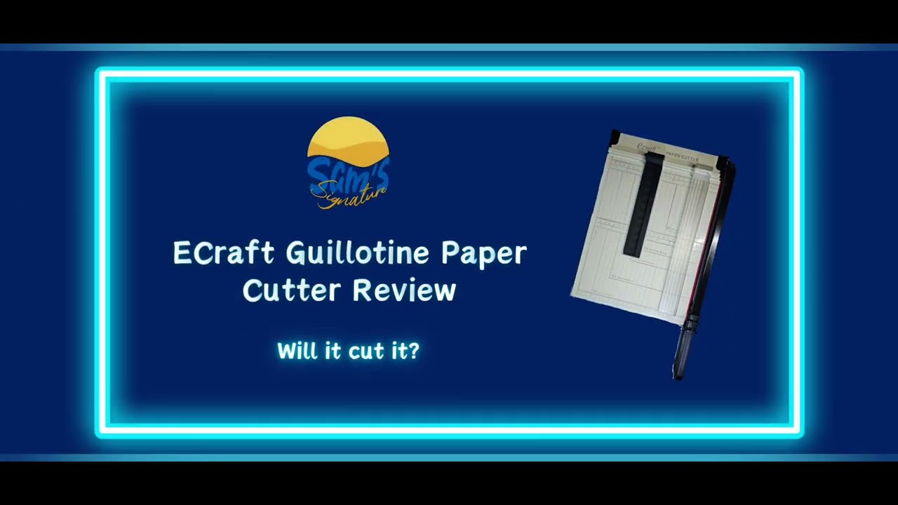 ECraft Guillotine Paper Cutter Review - YouTube