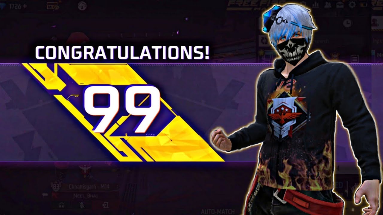 99 Level UP Complete 💥 - 99 Level Pe Scam 🥶 -1 VS 4 Rank 22 Kills ...