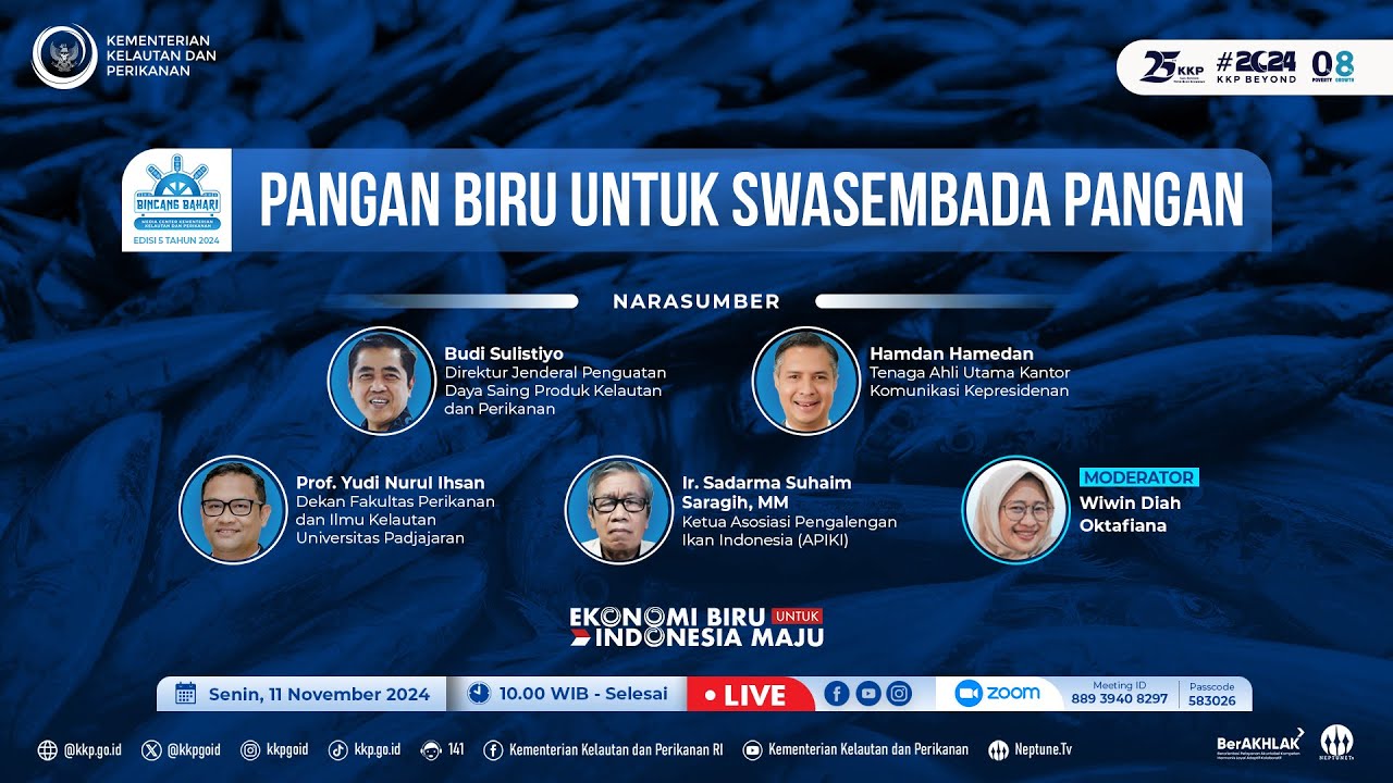 Bincang Bahari - Pangan Biru untuk Swasembada Pangan Indonesia - YouTube