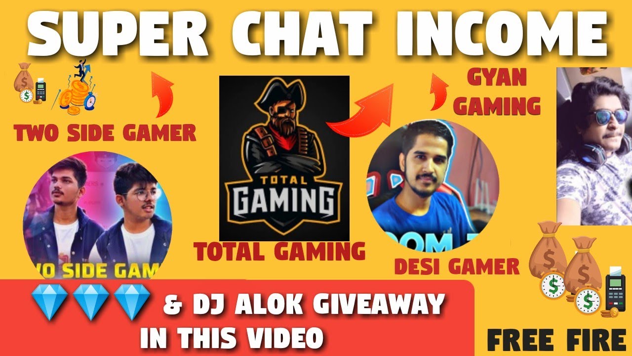 Top 5 Highest Super Chat / Donation in Free Fire | DJ Alok & Diamond💎💎 ...