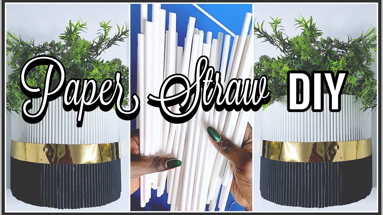 SEE HOW SHE uses Paper Straws to make a DIY Never Before Seen! | Easy ...
