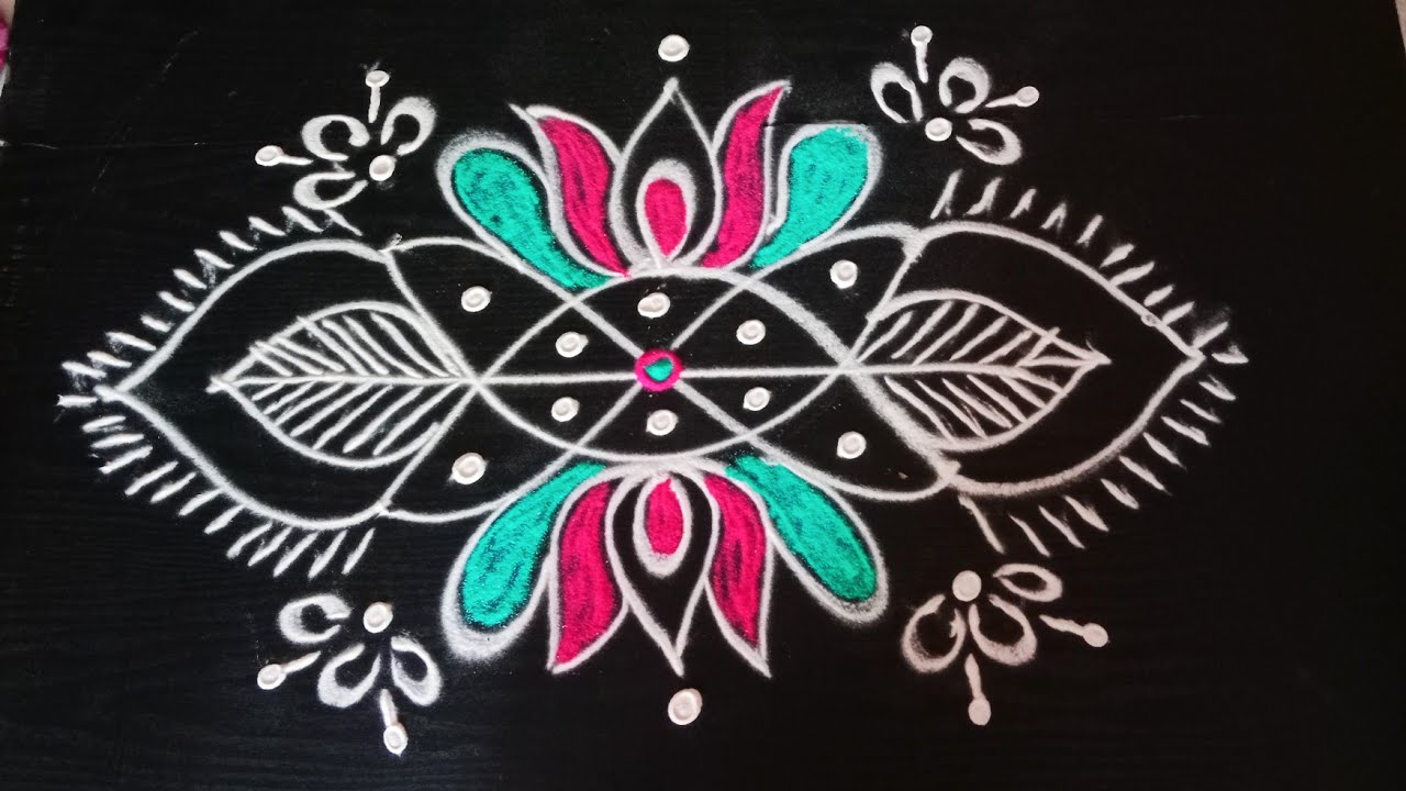 Daily Muggulu Designs 🌺l Easy Rangoli l Small Muggulu l Border Designs ...