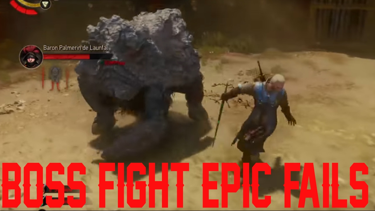 The Witcher 3 - Blood And Wine DLC Epic Boss Fights and Fails - YouTube