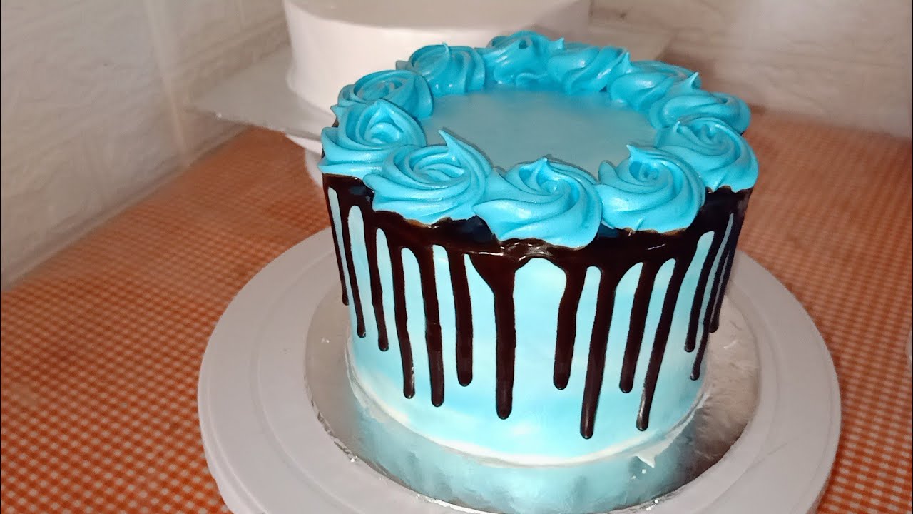 Mini Drip cake, Boiled Icing | Chonchon Cakes - YouTube