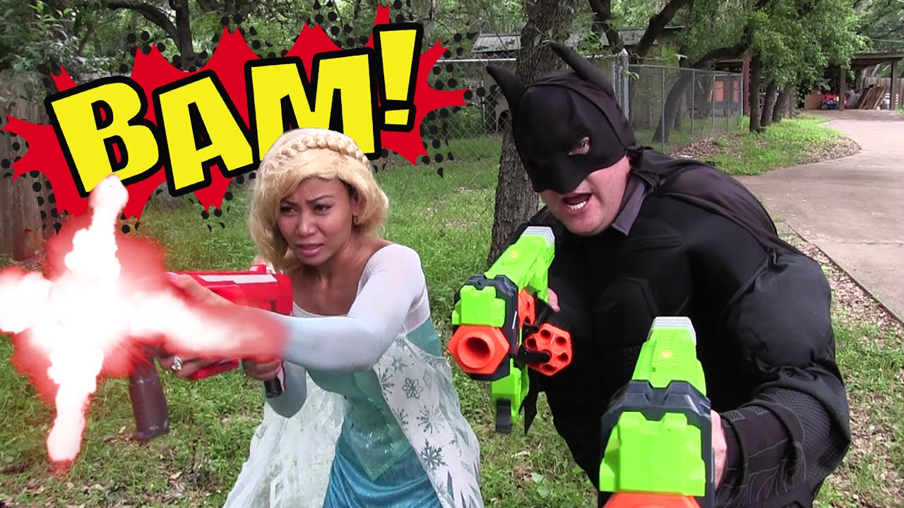 Kid Superheroes 6 - Batman and Frozen Elsa vs Barbie Superhero in an ...