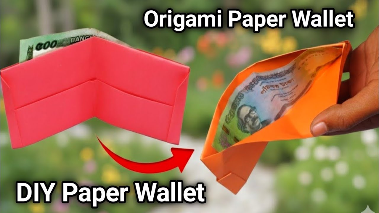 How To Make Paper Wallet | Origami Paper Wallet | DIY Paper Origami ...