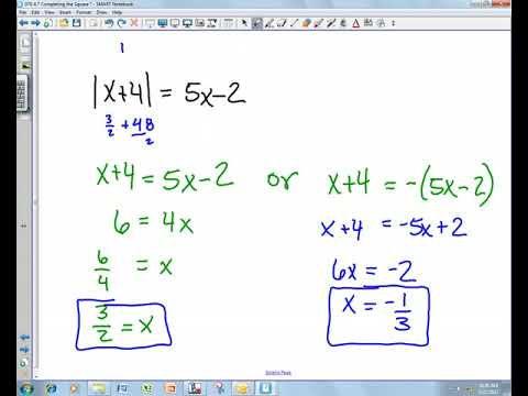 00.05 PreCalculus - Solving Absolute Value Equations - YouTube