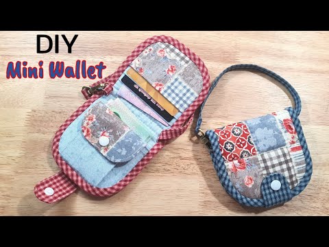EP98 DIY MiNi Wallet | Free Pattern Download - YouTube