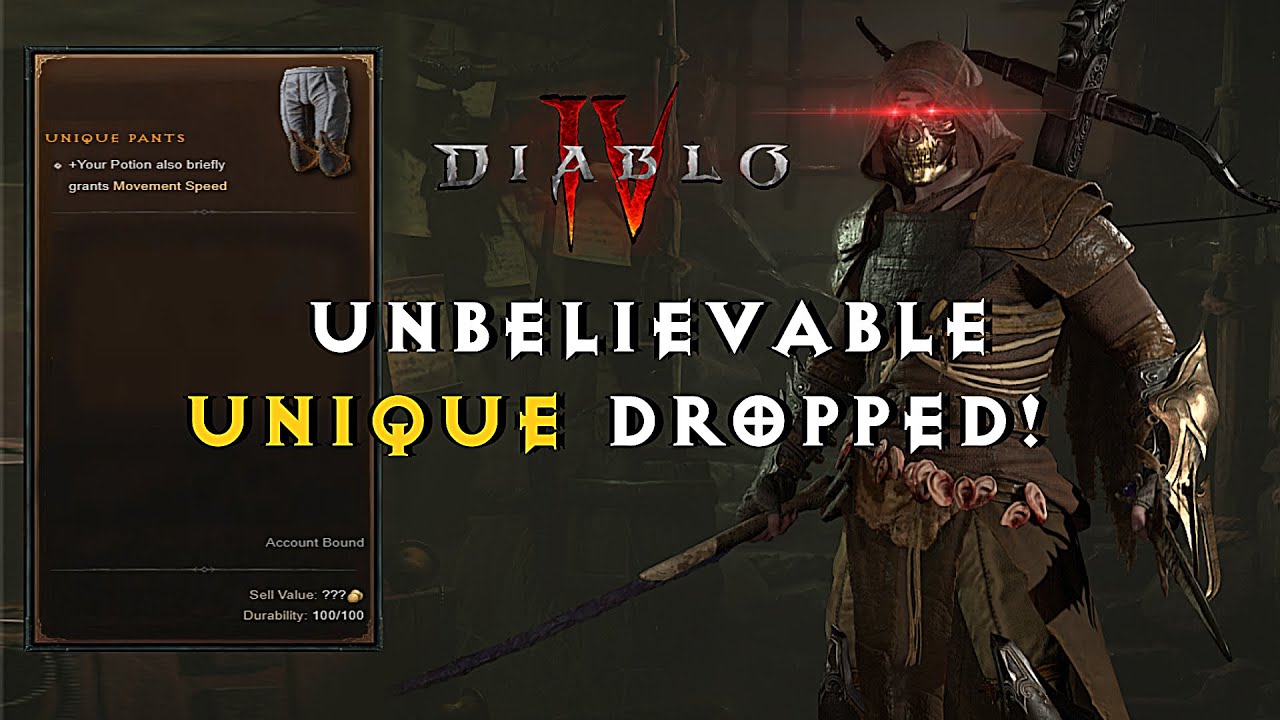 THESE UNIQUE PANTS ARE INSANE!! | Diablo 4 Rogue | Diablo 4 | Diablo 4 ...