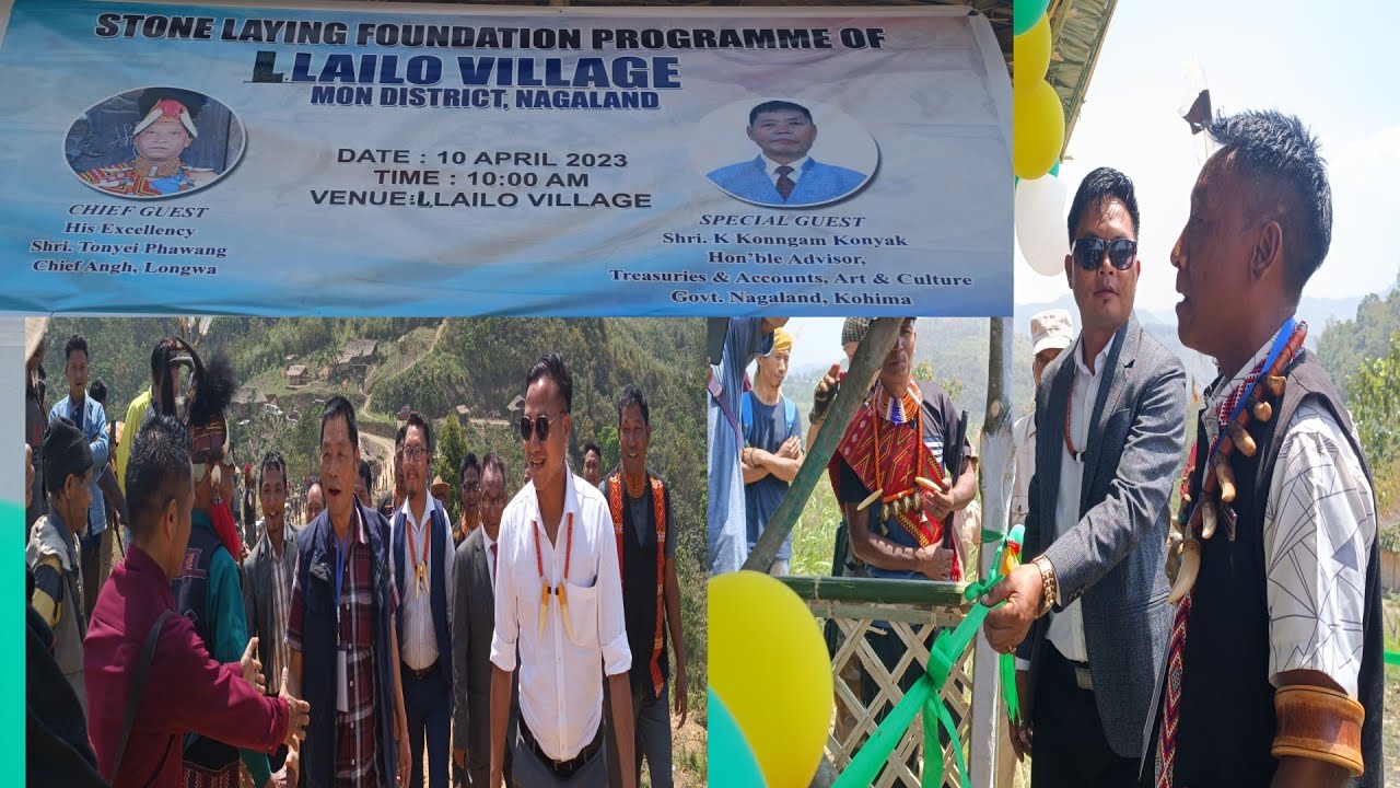 Stone Laying Foundation programme || L Lailo Village || Mon district ...