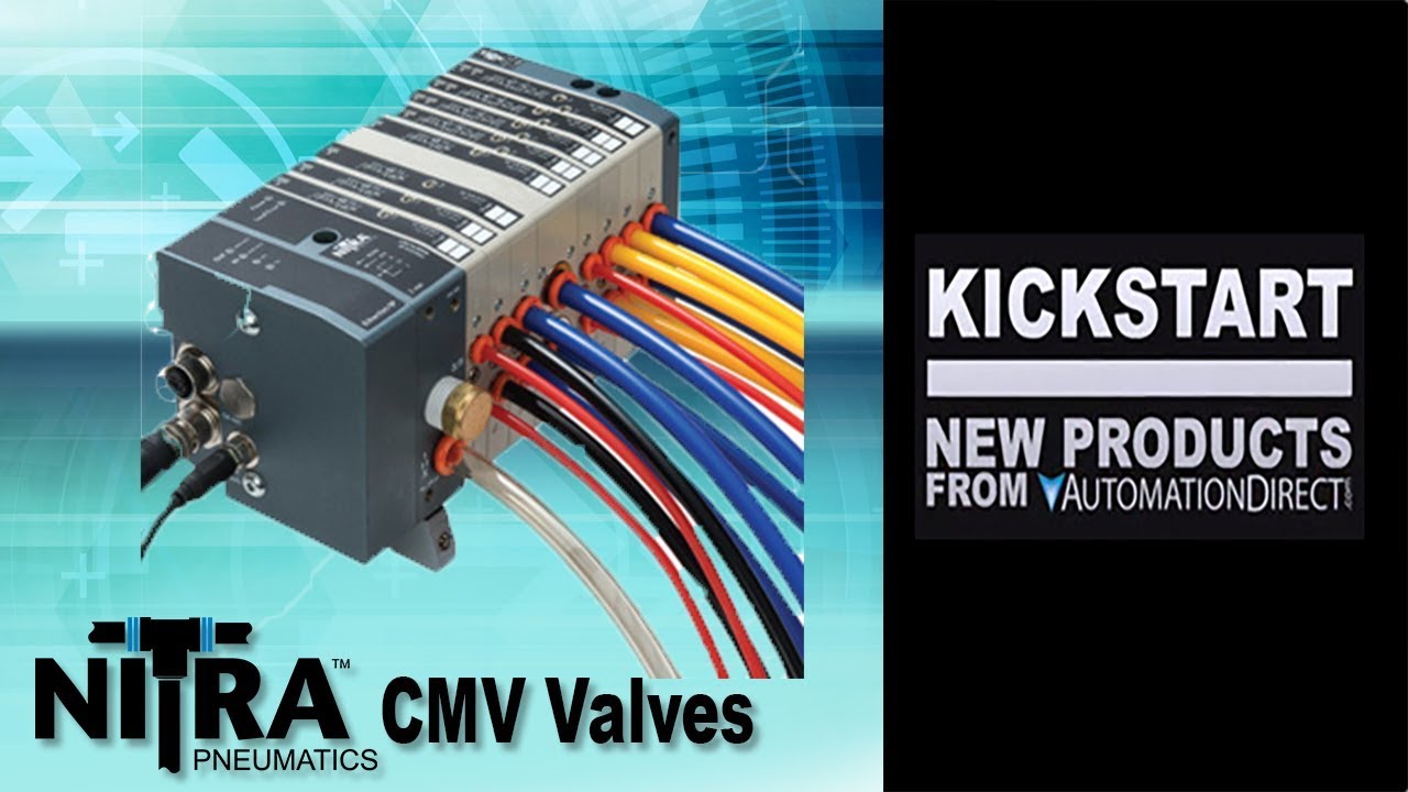 NITRA CMV Compact Modular Valves at AutomationDirect - YouTube