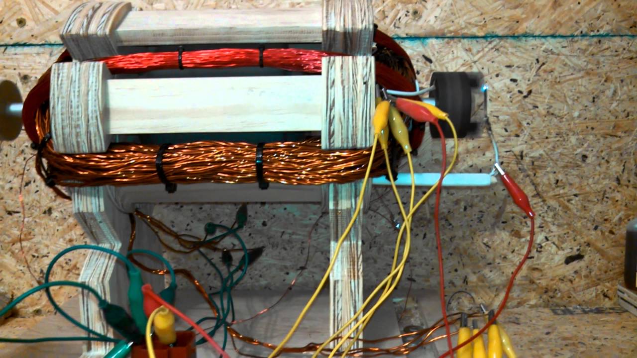 Bedini Window Style Motor V4 with Commutator - YouTube