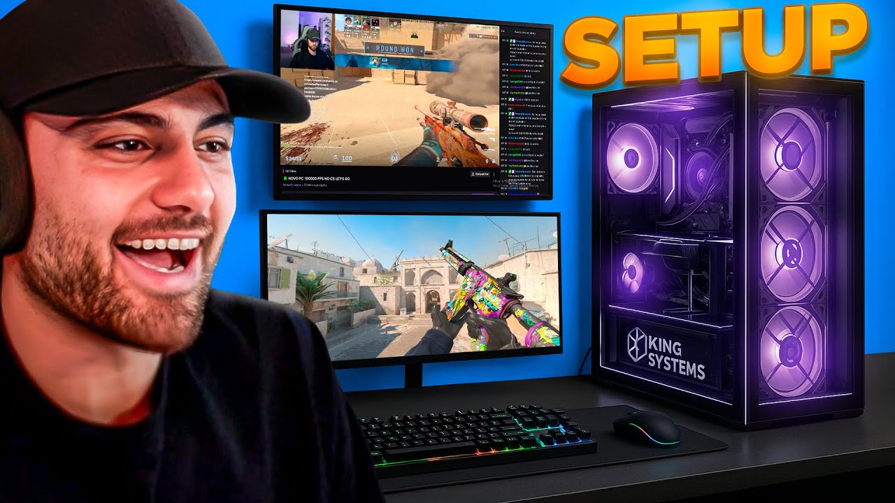 10000 fps? Joguei CS no NOVO PC c/ 5090 Gráfica - YouTube