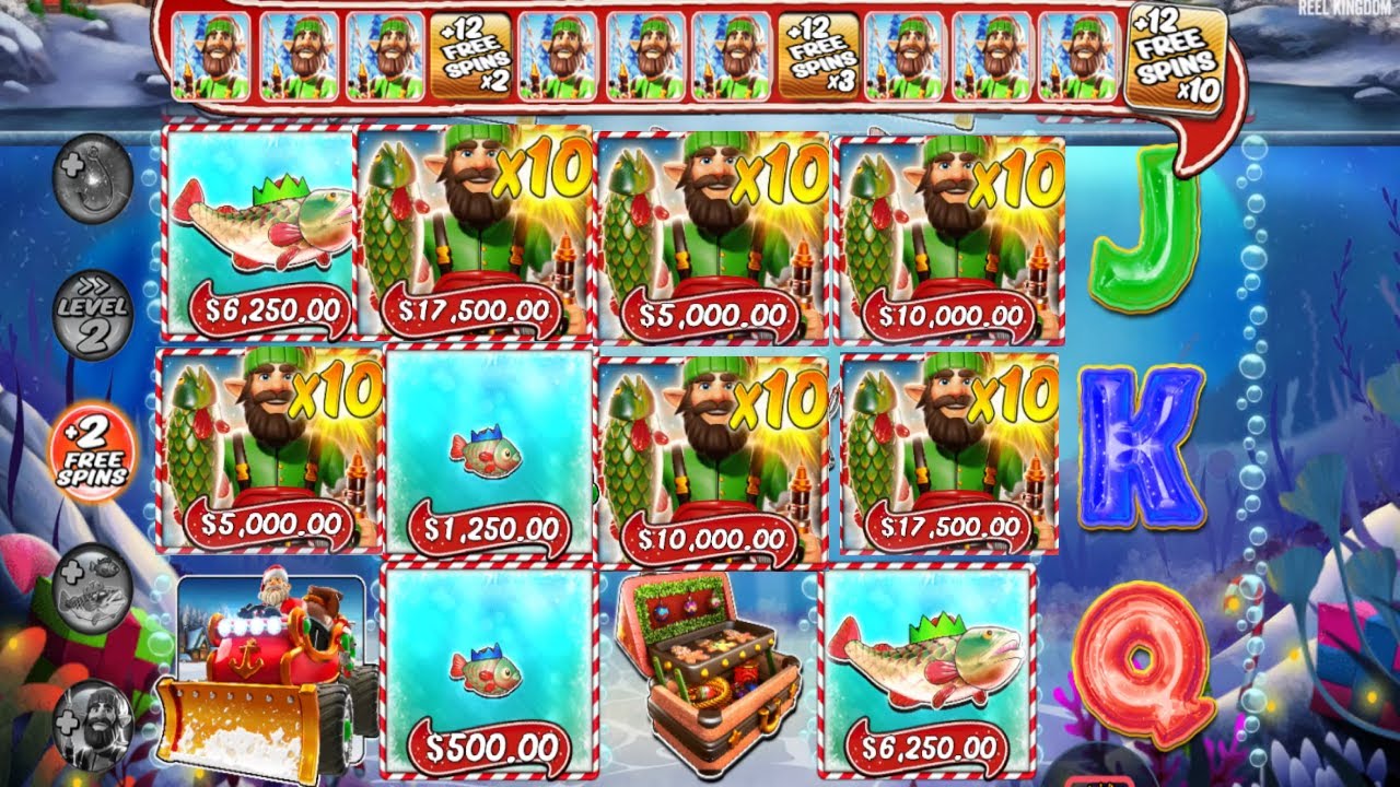 BIG BASS BONANZA CHRISTMAS BASH HUGE 10X HIN HIT 6 FISHERMEN IN 12 FREE ...