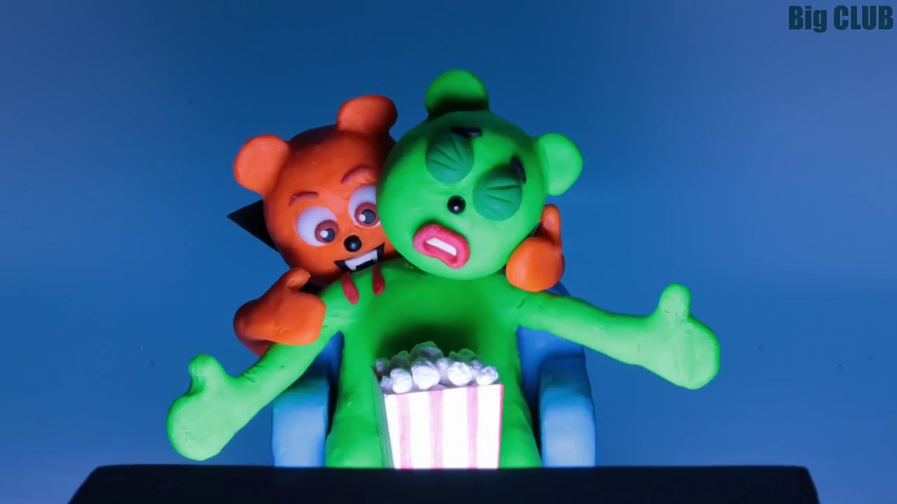 Baby Vampire Attack Gummy Bear Stop Motion Movie Superheroes Play Doh ...