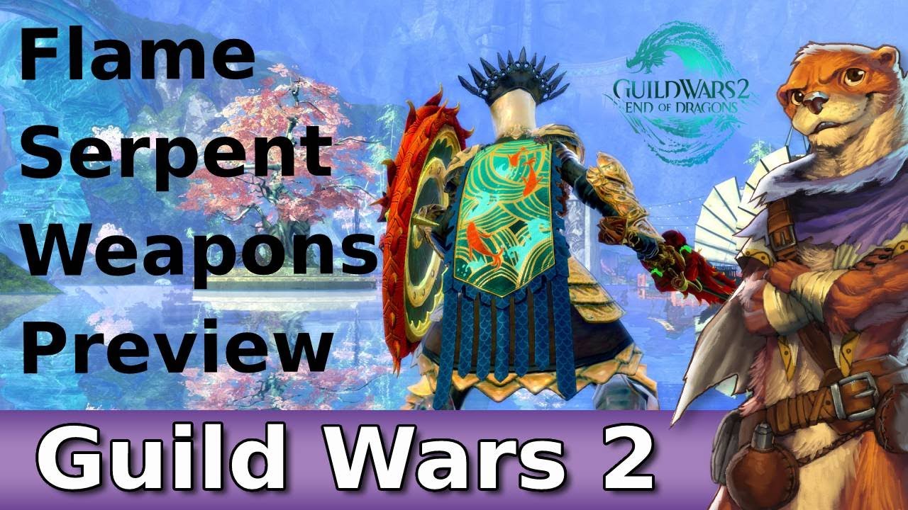 Guild Wars 2: End of Dragons Flame Serpent Weapon Preview - YouTube
