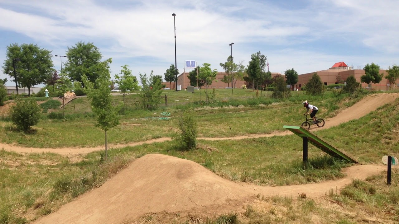 Valmont Bike Park Boulder, Colorado large slopestyle line on a 20" BMX ...