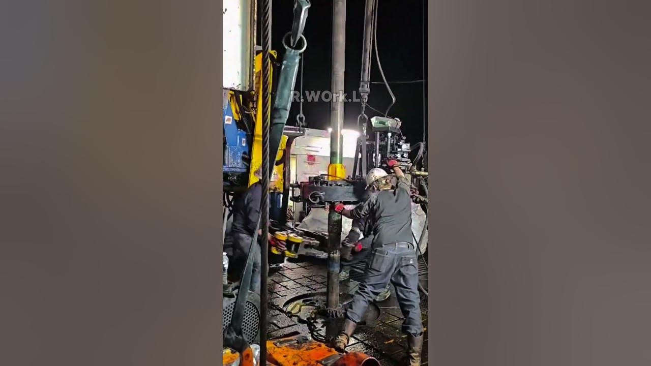 Casing Run Activities on Rig Floor #rig #casing #drilling #oil # ...