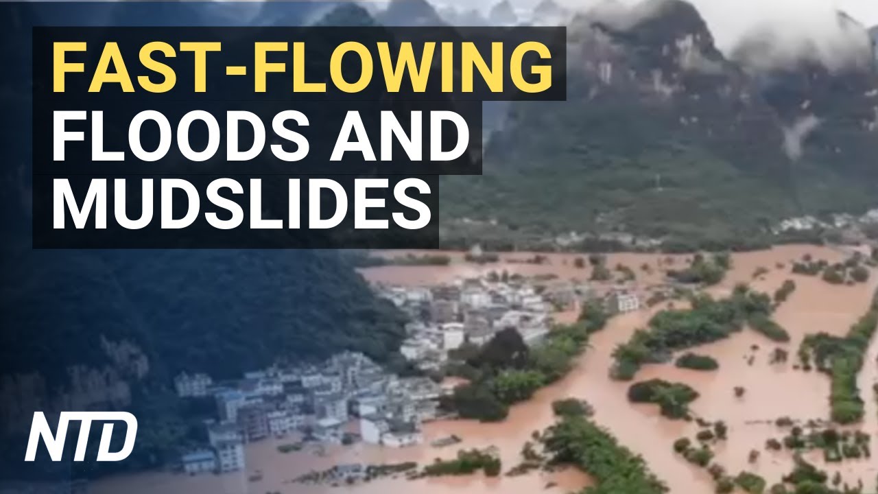 Chinese residents face floods, mudslides - YouTube