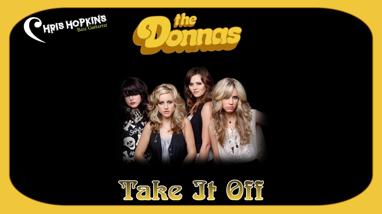 EP 145 The Donnas - Take It Off - Bass Cover (includes onscreen and ...
