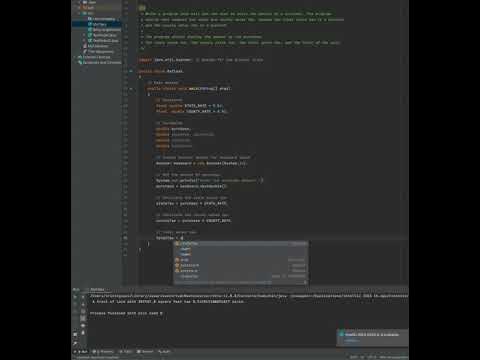 Java Sales Tax - YouTube