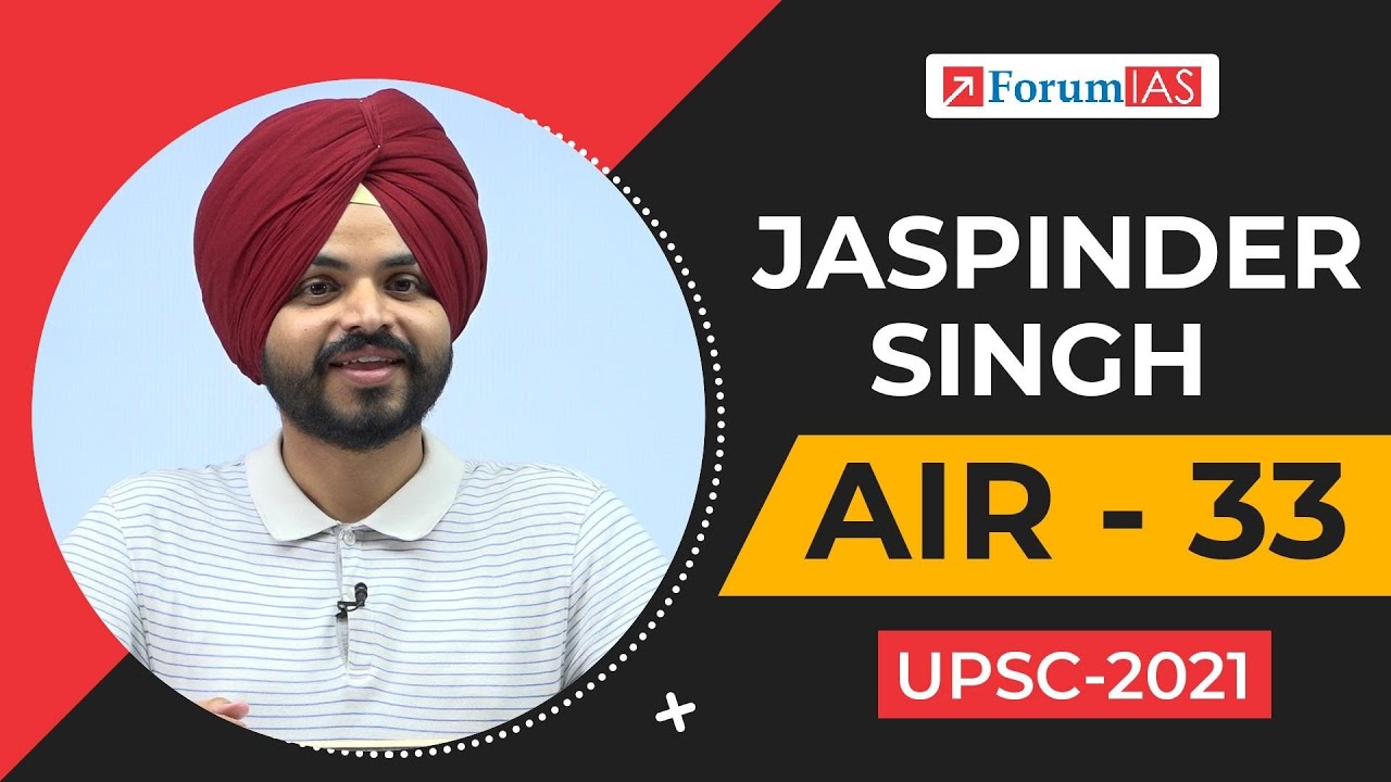 Son of Farmer Secures 33 Rank | Jaspinder SIngh | UPSC 2021 | Mock Interview | Forum IAS - YouTube