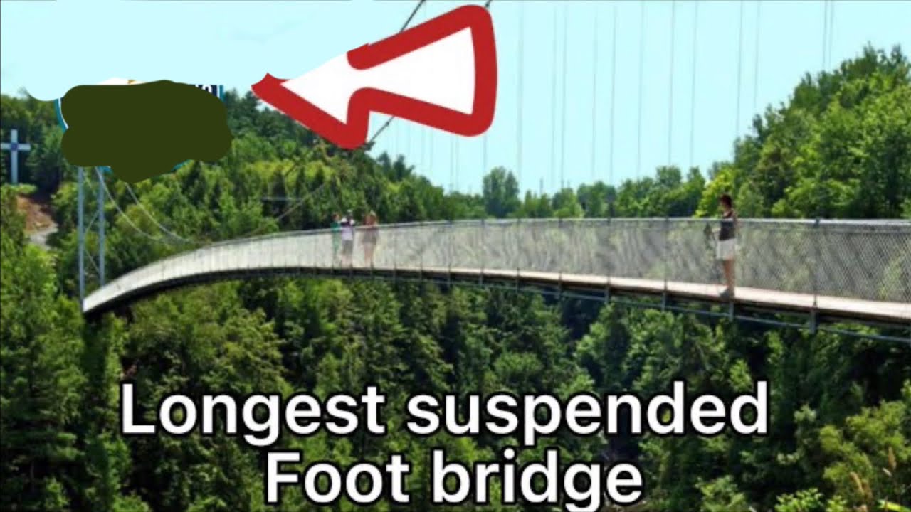 World longest suspended foot bridge (Coaticook Quebec) - YouTube