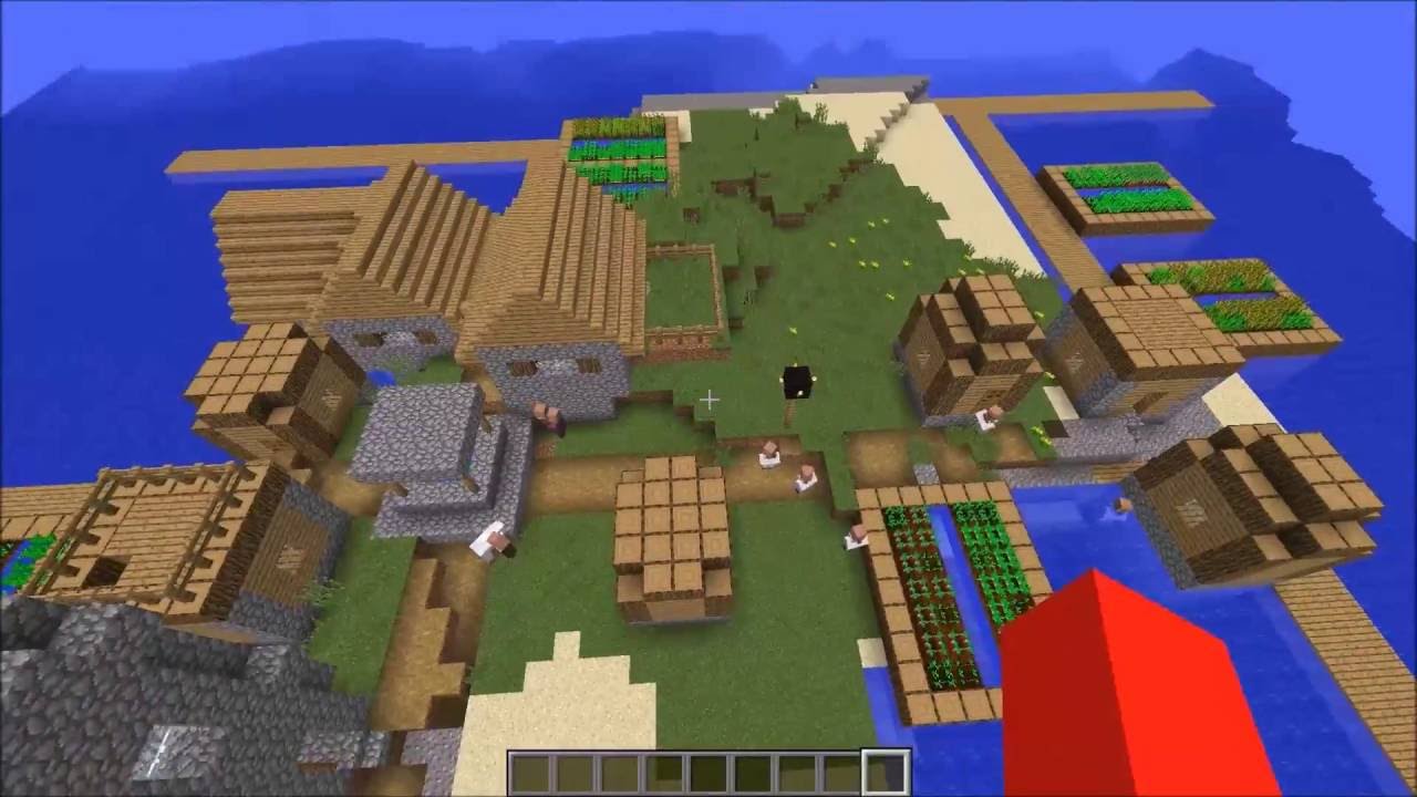 Minecraft Seed -VESNICE NA OSTROVĚ+MUSHROOM BIOM ! - YouTube