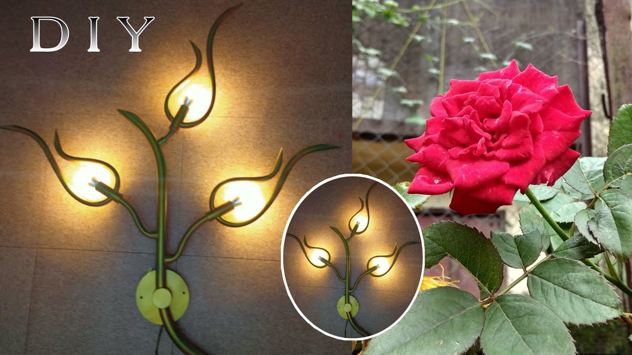 How to make PVC pipe Light?Wall Lamp,diy decorative light,light idea ...