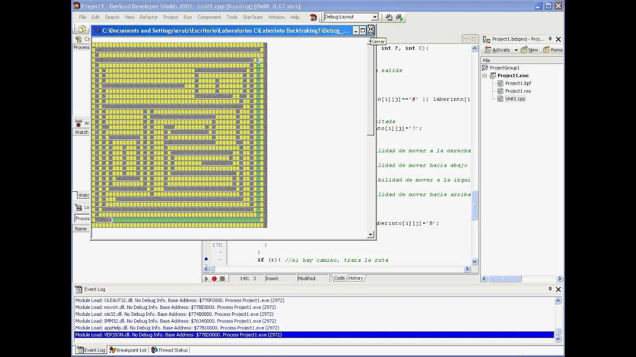 Laberinto Backtracking - YouTube