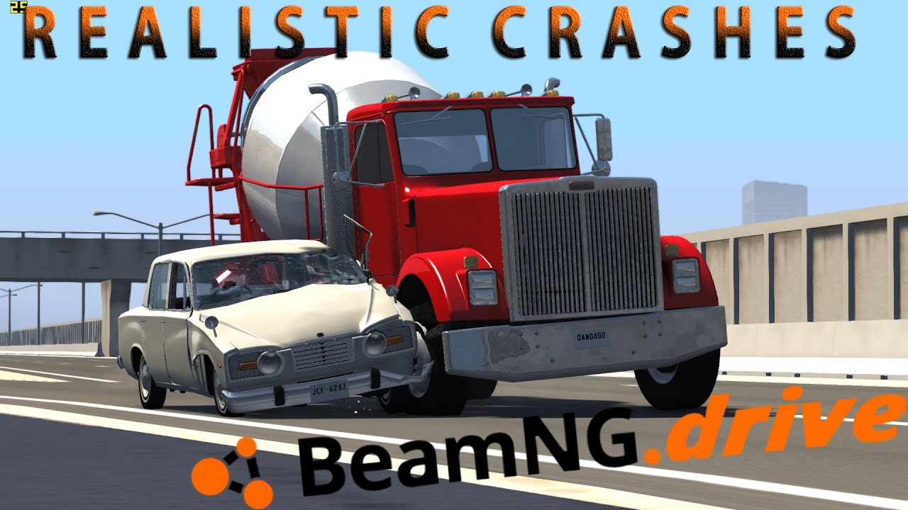 BeamNG Drive - Realistic Crashes #1 - YouTube