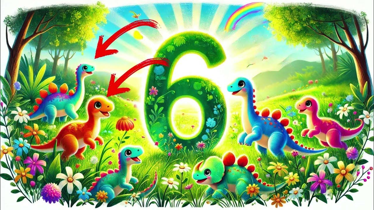 Count to 10 with Dinosaurs | A Jurassic Journey With Numbers | Kids ...