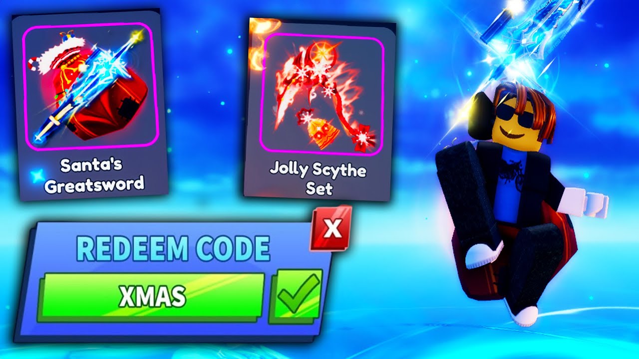 *NEW XMAS CODES* FOR BLADE BALL HOW TO GET SANTA'S GREAT SWORD! BLADE ...