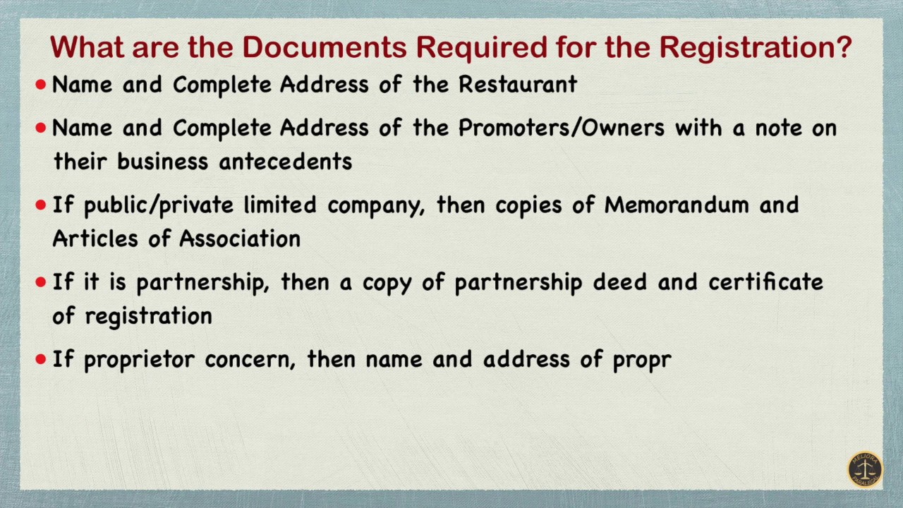 How to Register Your Restaurant? - YouTube