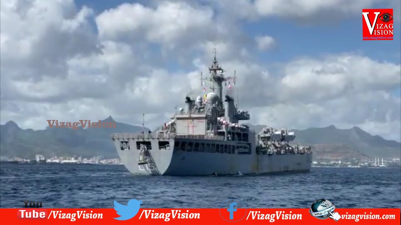Mission Sagar - INS Kasari Arrives at Port Luis,Mauritius,Vizagvision ...