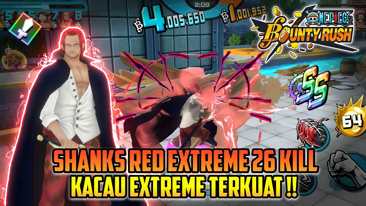 SHANKS RED EX 26 KILL GAMEPLAY !! TAK TERKALAHKAN SEMBUR API || ONE ...