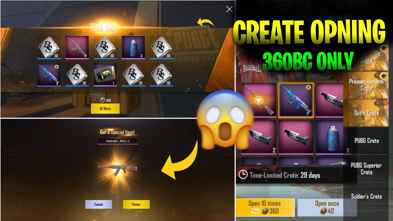 Codebreaker AKM And Water Blaster Scar-L Crate Opening Full Max Out ...